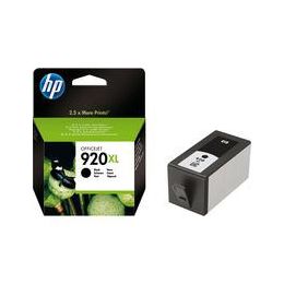 HP Tinte schwarz Nr. 920XL (CD975AE) Retail Typ: Tintenpatrone Druckfarbe: Schwarz Volumen: 49 ml Geeignet für: Hewlett-Packard