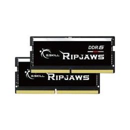 G.Skill SO-DIMM 32 GB DDR5-4800 (2x 16 GB) Dual-Kit, Arbeitsspeicher schwarz, F5-4800S4039A16GX2-RS, Ripjaws