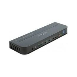Delock HDMI KVM Switch 4K 60 Hz mit USB 3.0 und Audio, KVM-Switch