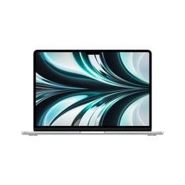 MacBook Air 34,5 cm (13,6") 2022, Notebook silber, M2, 10-Core GPU, macOS, Deutsch, 34.5 cm (13.6 Zoll), 512 GB SSD Prozessor: Apple M2 Grafik: Apple M2 10-Core GPU Speicher: 8 GB Arbeitsspeicher | 512 GB SSD-Festplatte Display: 34,5 cm (13,6 Zoll)