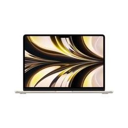 MacBook Air 34,5 cm (13,6") 2022, Notebook champagner, Polarstern, M2, 10-Core GPU, macOS, Deutsch, 34.5 cm (13.6 Zoll), 512 GB SSD Prozessor: Apple M2 Grafik: Apple M2 10-Core GPU Speicher: 8 GB Arbeitsspeicher | 512 GB SSD-Festplatte Display: 34,5 cm (13,6 Zoll)