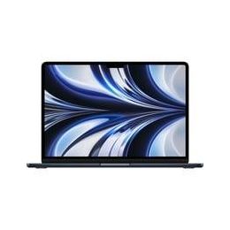 MacBook Air 34,5 cm (13,6") 2022, Notebook schwarz, M2, 8-Core GPU, macOS, Deutsch, 34.5 cm (13.6 Zoll), 256 GB SSD Prozessor: Apple M2 Grafik: Apple M2 8-Core GPU Speicher: 8 GB Arbeitsspeicher | 256 GB SSD-Festplatte Display: 34,5 cm (13,6 Zoll)