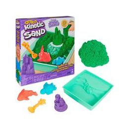 Spin Master Kinetic Sand - Sandbox Set gr&uuml;n, Spielsand 454 Gramm Sand