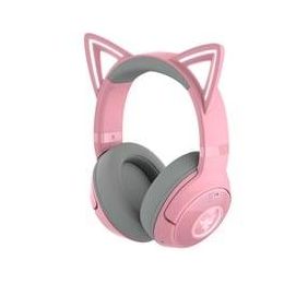Razer Kraken Kitty V2 BT, Gaming-Headset pink, Bluetooth Kopfhörertyp: Over-Ear Kopfbügelhörer Geeignet für: Gaming, PC-Systeme Drahtlose Verbindung: Ja, via Bluetooth Kabel-Verbindung: 1x USB-C
