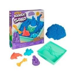 Spin Master Kinetic Sand - Sandbox Set blau, Spielsand 454 Gramm Sand