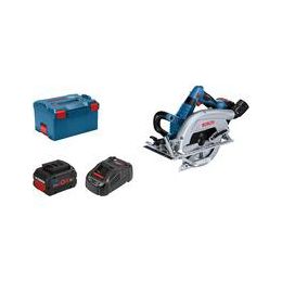 Bosch Akku-Handkreissäge BITURBO GKS 18V-70 L Professional blau/schwarz, 2x Li-Ion Akku ProCORE18V 5,5Ah, in L-BOXX Leistung/Spannung: Akku-Betrieb, 18Volt Sägeblatt Ø: 190 mm Sägeblattbohrung: 30 mm Betriebsart: Akkubetrieb