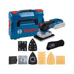 Bosch Akku-Schwingschleifer GSS 18V-13 Professional solo blau/schwarz, ohne Akku und Ladeger&auml;t, in L-BOXX, 3 Schleifplatten