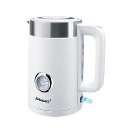 Steba WK 10 Bianco, Wasserkocher weiß/edelstahl, 1,7 Liter Leistung: 2.200 Watt Fassungsvermögen: 1,7 Liter Deckel: Klappdeckel, Öffnen per Knopfdruck Sicherheit: Abschalt-Automatik