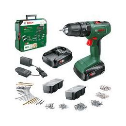 Bosch Akku-Schlagbohrschrauber EasyImpact 18V-40 + SystemBox gr&uuml;n/schwarz, 2x Li-Ionen Akku 1,5Ah, POWER FOR ALL ALLIANCE