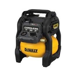 Dewalt Akku-Kompressor DCC1054N 54V XR FLEXVOLT schwarz/gelb, ohne Akku und Ladegerät Leistung: Akku-Betrieb, 54Volt Max. Betriebsdruck: 9 Bar Kessel-Inhalt: 10 Liter