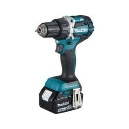 Makita Akku-Bohrschrauber DDF484RTJ, 18Volt blau/schwarz, 2x Li-Ionen Akku 5,0Ah, MAKPAC Leistung/Spannung: Akku-Betrieb, 18Volt Max. Drehzahl: 2.000 U/min Getriebe: 2-Gang-Getriebe