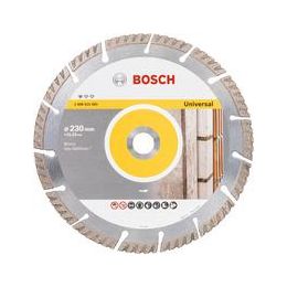 Bosch Diamanttrennscheibe Standard for Universal, Ø 230mm Bohrung 22,23mm Materialeignung: Beton, Mauerwerk, Mörtel, Stein Durchmesser: 230 mm Bohrung: 22,23 mm