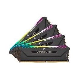 Corsair DIMM 128 GB DDR4-3200 (4x 32 GB) Quad-Kit, Arbeitsspeicher schwarz, CMH128GX4M4E3200C16, Vengeance RGB PRO SL, INTEL XMP Kapazität: 128 GB (4x 32 GB) Timings: CL16 20-20-38 Standard: DDR4-3200 (PC4-25600) Profil: INTEL XMP (Version 2.0)