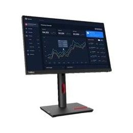Lenovo ThinkVision T22i-30, LED-Monitor 54.5 cm (21.5 Zoll), schwarz, Full HD, IPS, HDMI, DisplayPort, VGA, Pivot