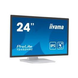 iiyama ProLite T2452MSC-W1, LED-Monitor 61 cm (24 Zoll), wei&szlig;/schwarz, FullHD, IPS, Touchscreen