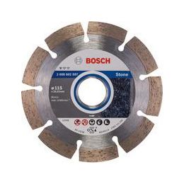 Bosch Diamanttrennscheibe Standard for Stone, Ø 115mm Bohrung 22,23mm Materialeignung: Fliesen, Marmor, Mauerwerk, Stein Durchmesser: 115 mm Bohrung: 22,23 mm