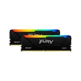 DIMM 32 GB DDR4-3600 (2x 16 GB) Dual-Kit , Arbeitsspeicher schwarz, KF436C18BB2AK2/32, Beast RGB, INTEL XMP