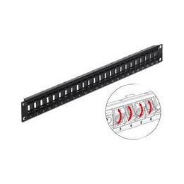 Delock 19"Patchpanel 24 Keystone Ports Anschlüsse: 24