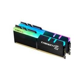 G.Skill DIMM 32 GB DDR4-3200 (2x 16 GB) Dual-Kit, Arbeitsspeicher schwarz, F4-3200C16D-32GTZR, Trident Z RGB, INTEL XMP