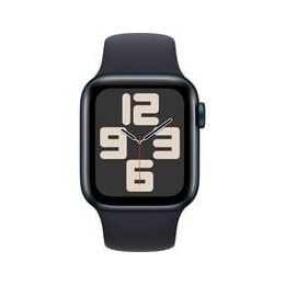 Apple Watch SE (2023), Smartwatch dunkelblau/dunkelblau, 40 mm, Sportarmband, Aluminium Display: 4,52 cm (1,78 Zoll) Kommunikation: Bluetooth Armbandlänge: 130 - 180 mm Touchscreen: mit Touchscreen