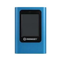Kingston IronKey Vault Privacy 80 1,92 TB, Externe SSD blau/schwarz, USB-C 3.2 Gen 1 (5 Gbit/s)