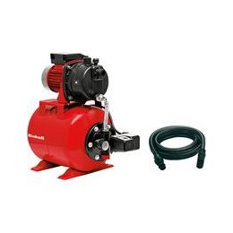 Einhell Hauswasserwerk GC-WW 6538 Set, Pumpe rot/schwarz, 650 Watt, inkl. Saugschlauch