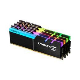G.Skill DIMM 32 GB DDR4-3200 (4x 8 GB) Quad-Kit, Arbeitsspeicher schwarz, F4-3200C16Q-32GTZRX, Trident Z RGB, INTEL XMP
