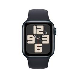 Apple Watch SE (2023), Smartwatch dunkelblau/dunkelblau, 40 mm, Sportarmband, Aluminium Display: 4,52 cm (1,78 Zoll) Kommunikation: Bluetooth Armbandlänge: 150 - 200 mm Touchscreen: mit Touchscreen