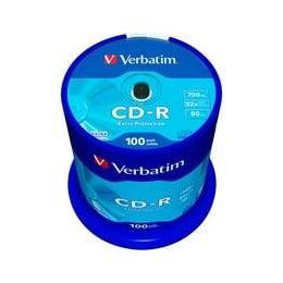 Verbatim CD-R 700 MB, CD-Rohlinge 52fach, 100 St&uuml;ck