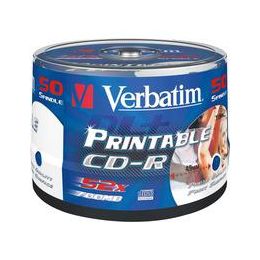 Verbatim CD-R 700 MB, CD-Rohlinge 52fach, 50 St&uuml;ck