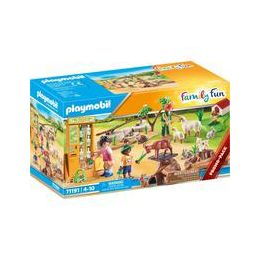 Playmobil 71191 Family Fun Streichelzoo, Konstruktionsspielzeug Serie: Family Fun Teile: 63 -teilig Altersangabe: von 4 Jahren bis 10 Jahren Material: Kunststoff