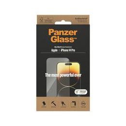 PanzerGlass Ultra Wide Fit Bildschirmschutz, Schutzfolie transparent, iPhone 14 Pro geeignet für: Handy Kompatibel zu: iPhone 14 Pro Material: gehärtetes Glas, Polyethylenterephthalat Beschaffenheit: Glänzend