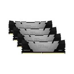 DIMM 64 GB DDR4-3600 (4x 16 GB) Quad-Kit, Arbeitsspeicher schwarz, KF436C16RB12K4/64, Renegade, INTEL XMP