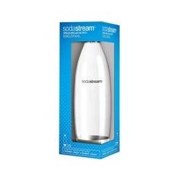 SodaStream PET-Flasche Fuse 1 Liter, mit Edelstahl, Trinkflasche transparent/edelstahl Material: PET / Edelstahl Fassungsvermögen: 1 Liter