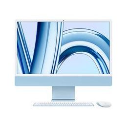 iMac 59,62 cm (24") M3 2023, MAC-System blau/hellblau, macOS, Deutsch Prozessor: Apple M3 Grafik: Apple M3 10-Core GPU Speicher: 8 GB Arbeitsspeicher | 512 GB SSD-Festplatte Display: 59,62 cm (24 Zoll)
