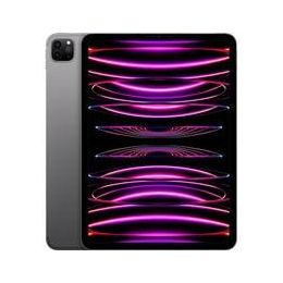 iPad Pro 11" (512 GB), Tablet-PC grau, 5G, Gen 4 / 2022 Prozessor: Apple M2 Speicher: RAM: 8 GB, Festspeicher: 512 GB Display: 27,96 cm (11 Zoll) Farbe: grau