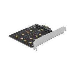 Delock PCI Express x1 Karte zu 2 x intern M.2 Key B, Adapter