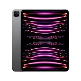 iPad Pro 12,9" (2 TB), Tablet-PC grau, 5G, Gen 6 / 2022 Prozessor: Apple M2 Speicher: RAM: 16 GB, Festspeicher: 2048 GB Display: 32,77 cm (12,9 Zoll) Farbe: grau