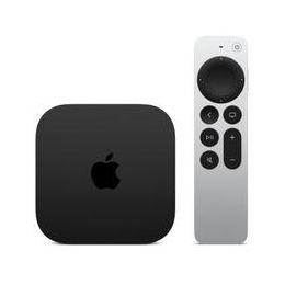 Apple TV 4K (3.Generation), Streaming-Client schwarz, 128 GB Geräte-Typ: Streaming-Client Kommunikation: Bluetooth, WLAN Features: AirPlay Ausgänge: 1x HDMI