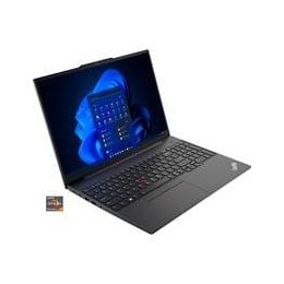 Lenovo ThinkPad E16 G1 (21JT0037GE), Notebook schwarz, Windows 11 Pro 64-Bit, 40.6 cm (16 Zoll) & 60 Hz Display, 1 TB SSD Prozessor: AMD Ryzen 7 7730U Grafik: AMD Radeon Graphics Speicher: 16 GB DDR4-Arbeitsspeicher | 1 TB SSD-Festplatte Display: 40,6 cm (16 Zoll)