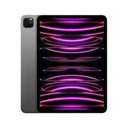 iPad Pro 11" (128 GB), Tablet-PC grau, 5G, Gen 4 / 2022 Prozessor: Apple M2 Speicher: RAM: 8 GB, Festspeicher: 128 GB Display: 27,96 cm (11 Zoll) Farbe: grau