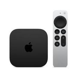 Apple TV 4K (3.Generation), Streaming-Client schwarz, 64 GB Geräte-Typ: Streaming-Client Kommunikation: Bluetooth, WLAN Features: AirPlay Ausgänge: 1x HDMI