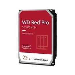 Western Digital Red Pro 22TB, Festplatte SATA 6 Gb/s, 3,5" Kapazität: 22 TB ms/Cache/U: -/512 MB/7.200 U/min Datentransferrate: Lesen: 268 MB/s