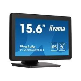 iiyama ProLite T1633MSC-B1, LED-Monitor 39.5 cm (15.6 Zoll), schwarz, FullHD, IPS, Touchscreen, HDMI, DisplayPort