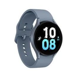 Samsung Galaxy Watch5 (R910), Smartwatch blau, 44 mm Display: 3,56 cm (1,4 Zoll) Kommunikation: NFC, WLAN 802.11 b, WLAN 802.11 a, WLAN 802.11 g, WLAN 802.11 n Touchscreen: mit Touchscreen
