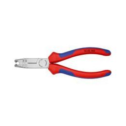 Knipex Abmantelungszange 13 42 165, Abisolier-Zange rot/blau, L&auml;nge 165mm