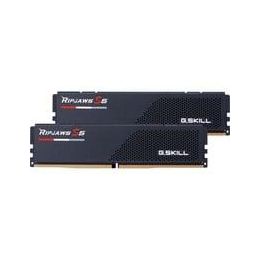 G.Skill DIMM 64 GB DDR5-6000 (2x 32 GB) Dual-Kit, Arbeitsspeicher schwarz, F5-6000J3238G32GX2-RS5K, Ripjaws S5, INTEL XMP