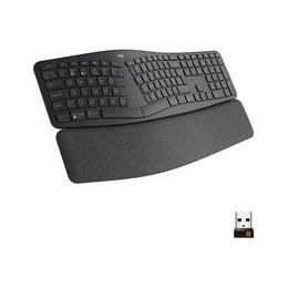 Logitech ERGO K860, Tastatur schwarz, DE-Layout, schmutzabweisendes Material, kompatibel mit Windows/Mac