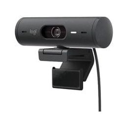 Logitech Brio 500, Webcam schwarz, Graphite Max. Auflösung: Video: 1920x1080 Pixel Max. Bildrate: 60 fps Mikrofon: vorhanden