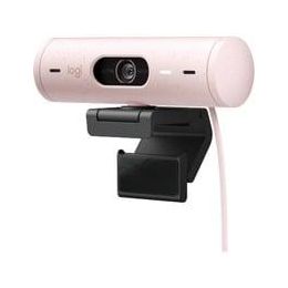 Logitech Brio 500, Webcam rosa/schwarz, Rose Max. Auflösung: Video: 1920x1080 Pixel Max. Bildrate: 60 fps Mikrofon: vorhanden